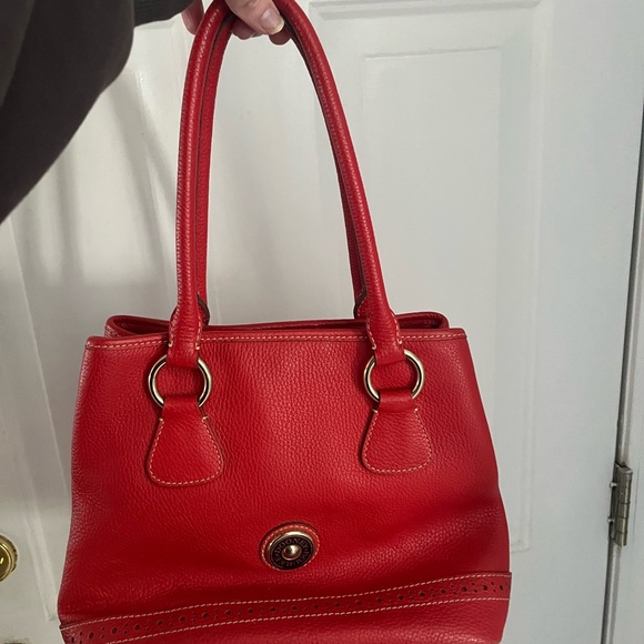 Dooney & Bourke | Bags | Dooney Bourke Red Satchel | Poshmark